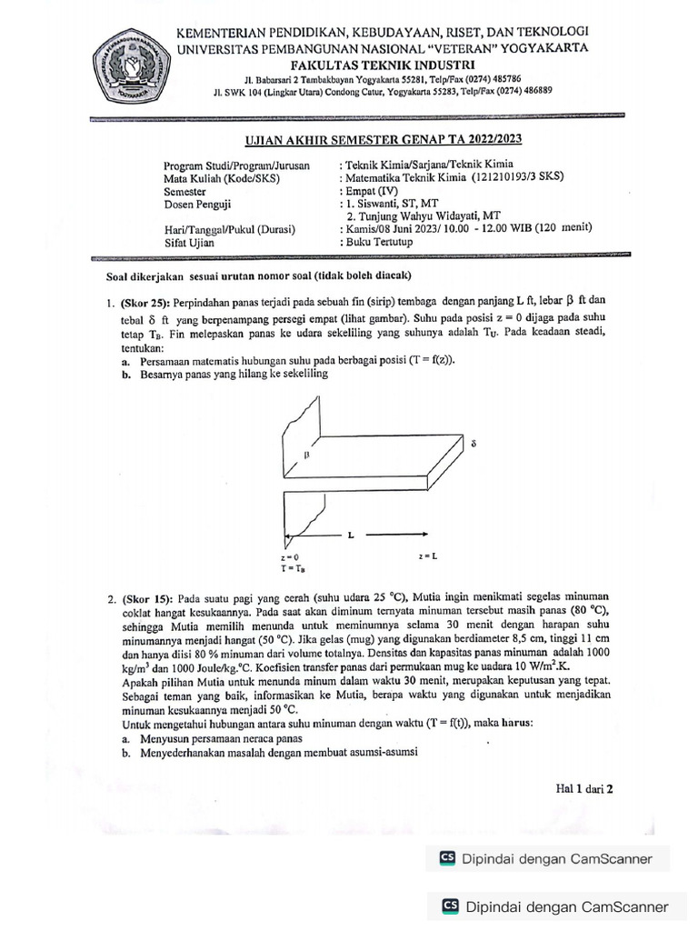 Matek UAS Soal No 1&4 | PDF
