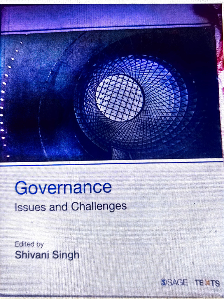 Books Governance Issues and Challenges | PDF | Self-Improvement | Lifestyle