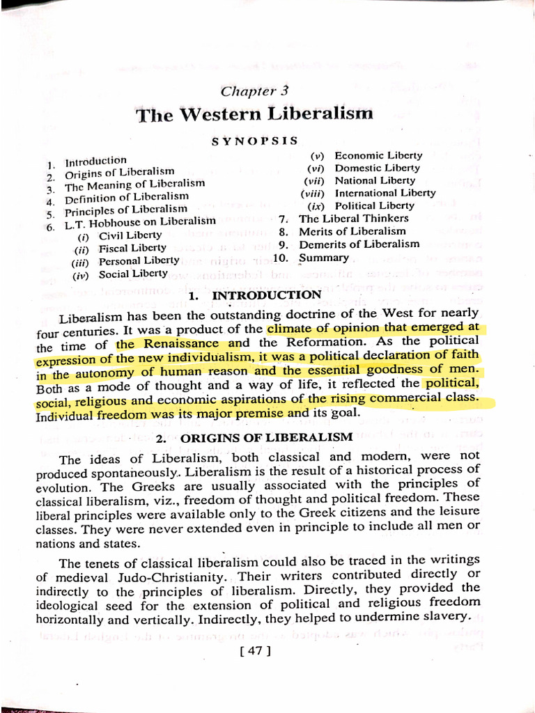 Liberalism | PDF