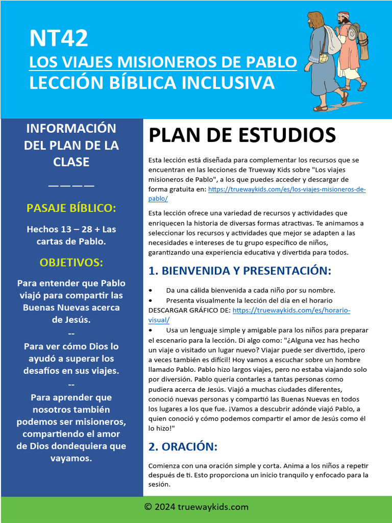 Actividades sobre los viajes de Pablo para niños | PDF | Pablo el ...
