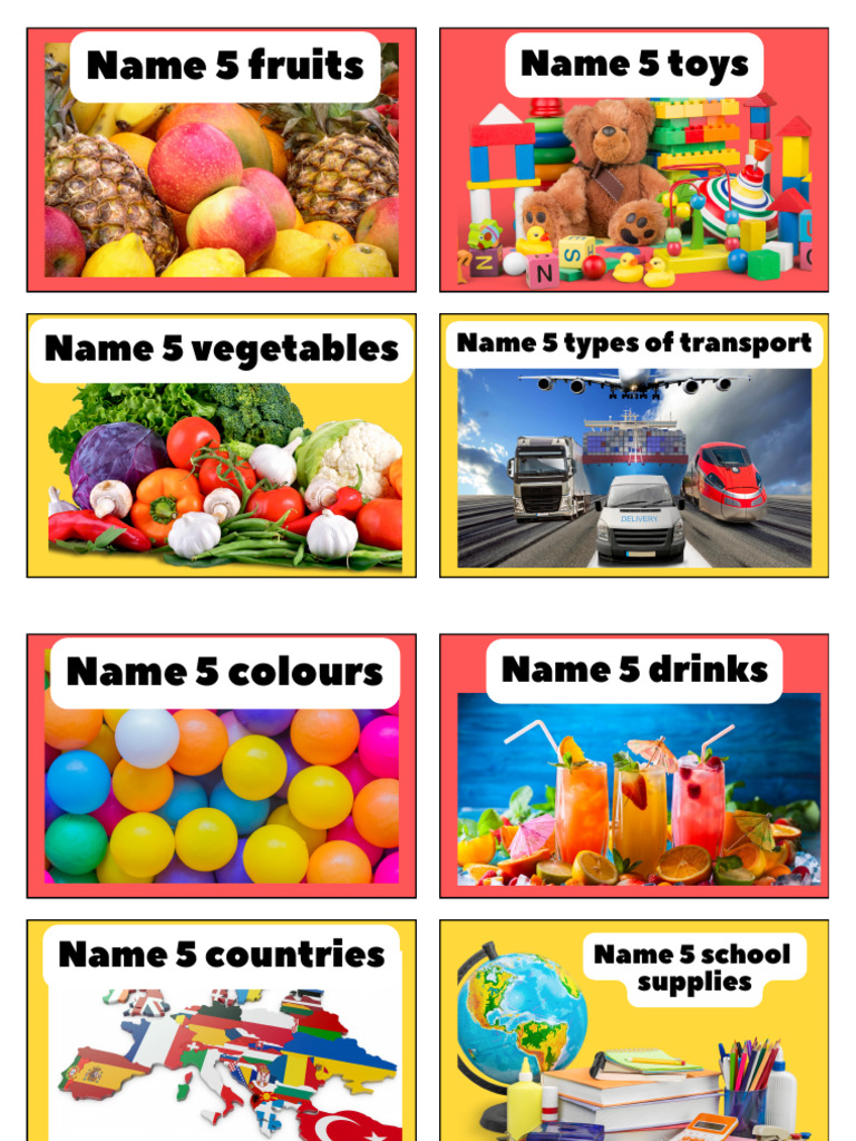 Name 5 Things | PDF