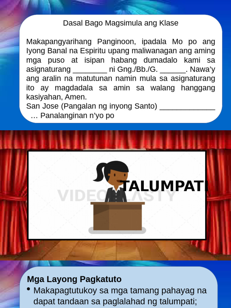 Talumpati Grade 9 | PDF