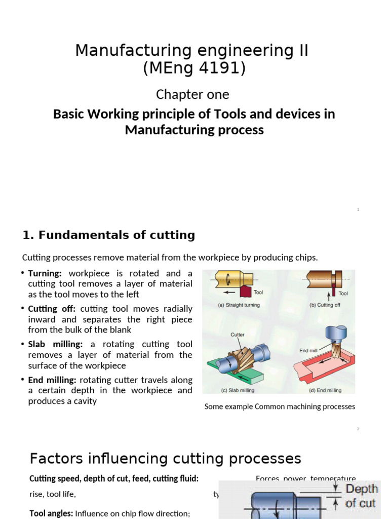 Chapter 1 (2024) | PDF | Machining | Metalworking