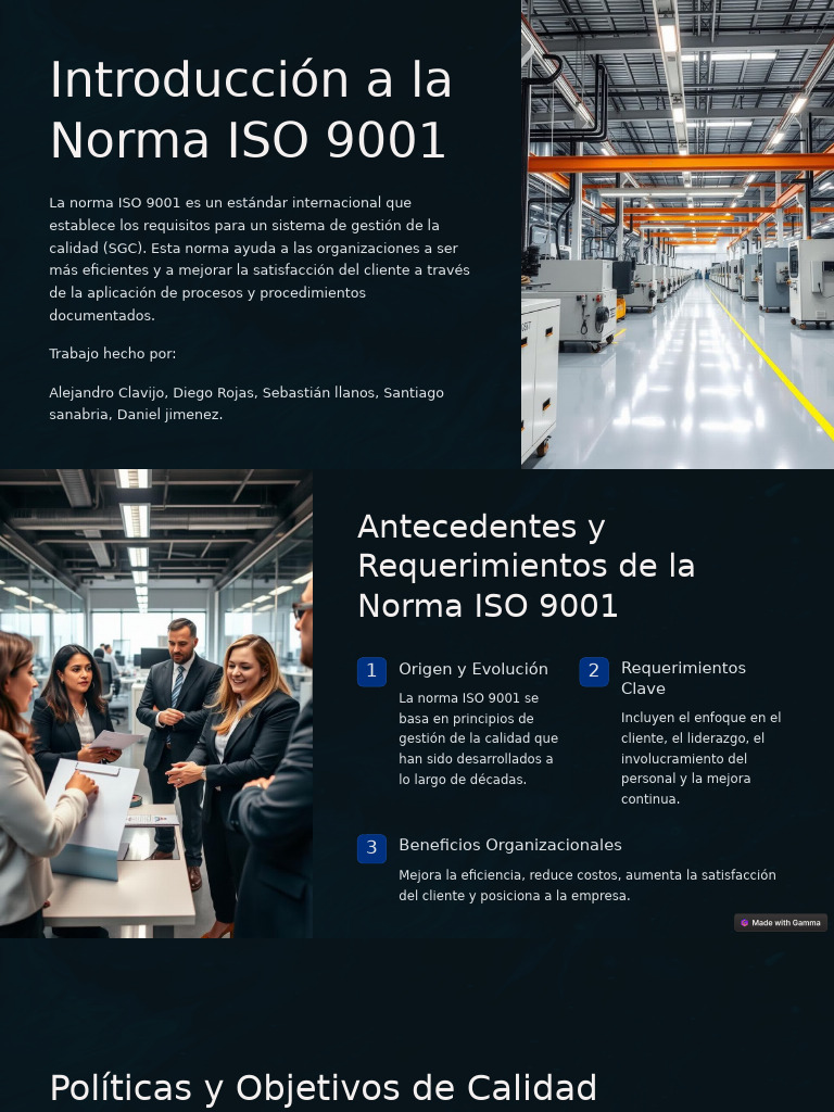 Introduccion A La Norma ISO 9001 | PDF | Sistema de manejo de calidad | Calidad (comercial)
