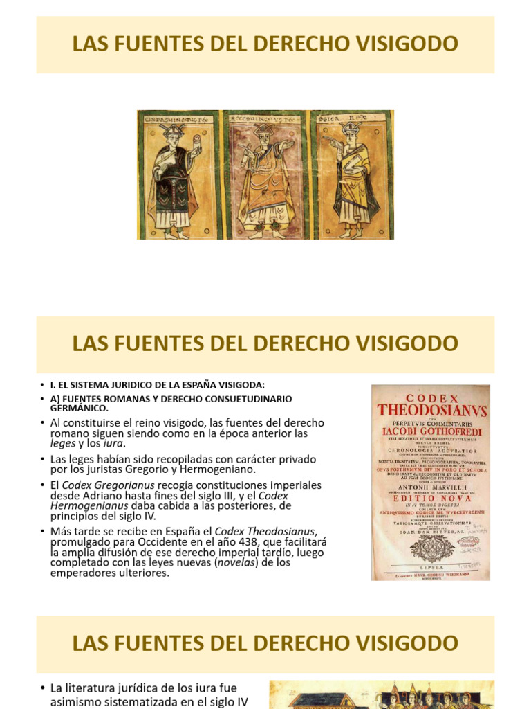 6 - Las Fuentes Del Derecho Visigodo | PDF