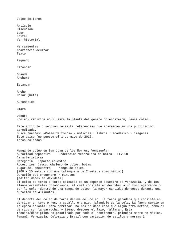 Coleo Colombiano | PDF | Ecuestre | Los deportes ecuestres