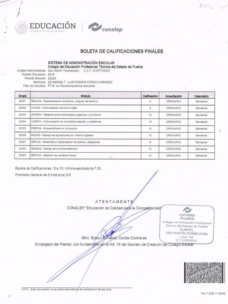 Documentos Beca Luis Ramon Atenco Mendez | PDF