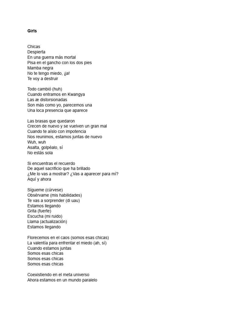 Girls | PDF