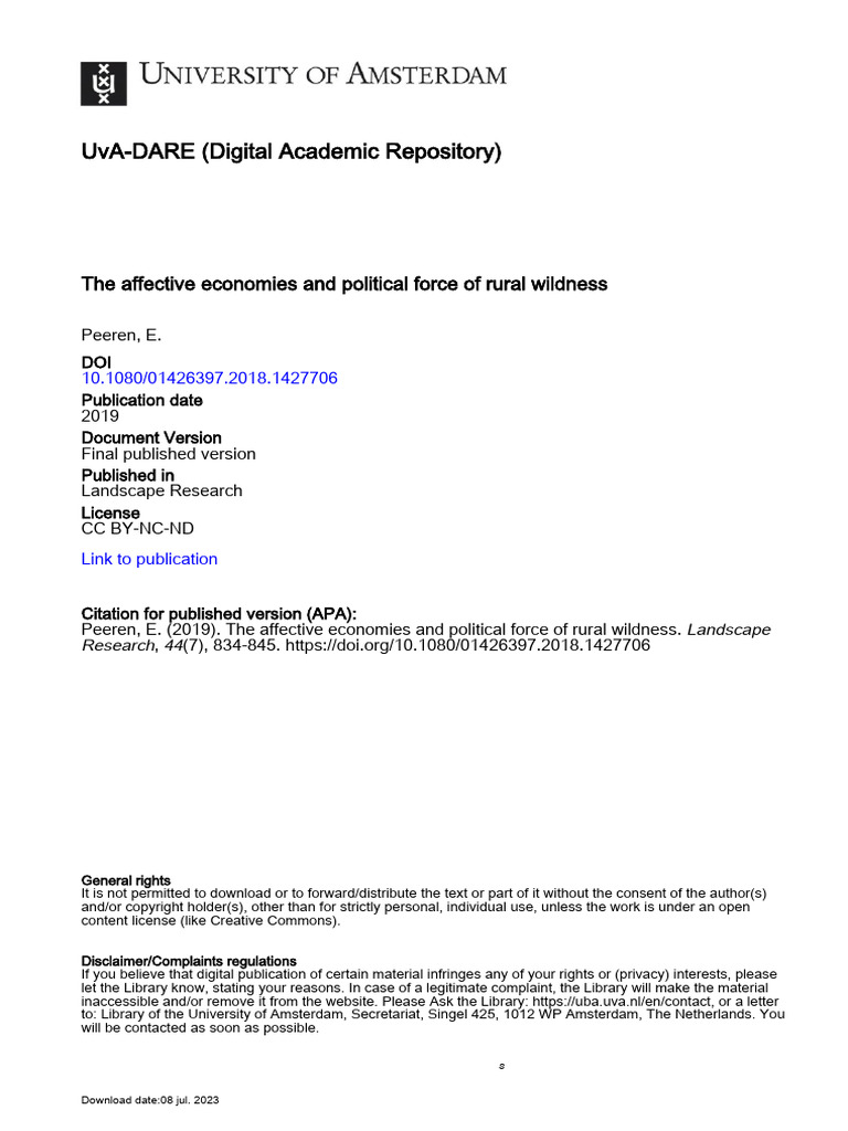 Esther Peeren | PDF | Emotions