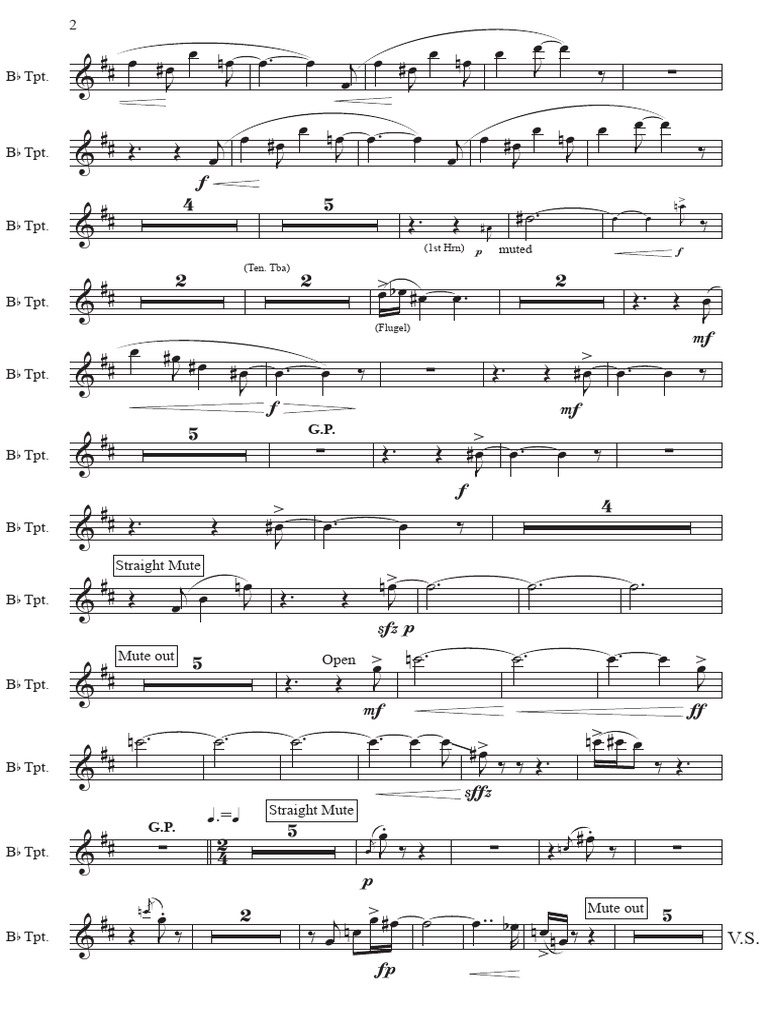 2 - Trumpet2 - BB - WESTSIDESTORY - Suite - Score - Score | PDF