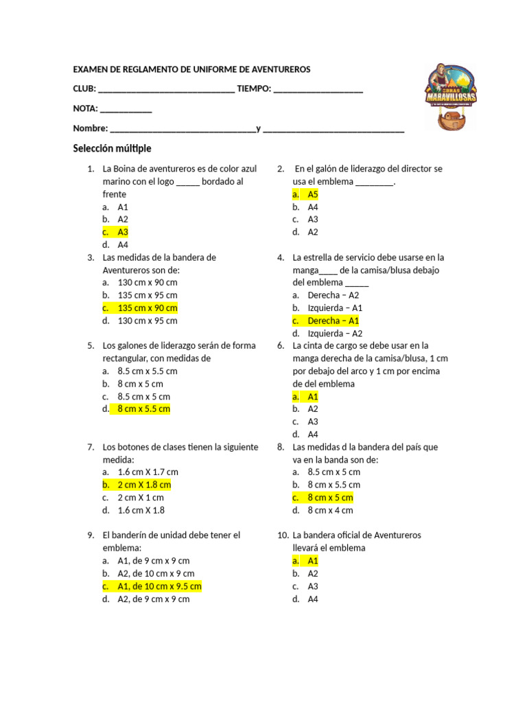 Examen de Reglamento de Uniforme | PDF | Moda | Ropa