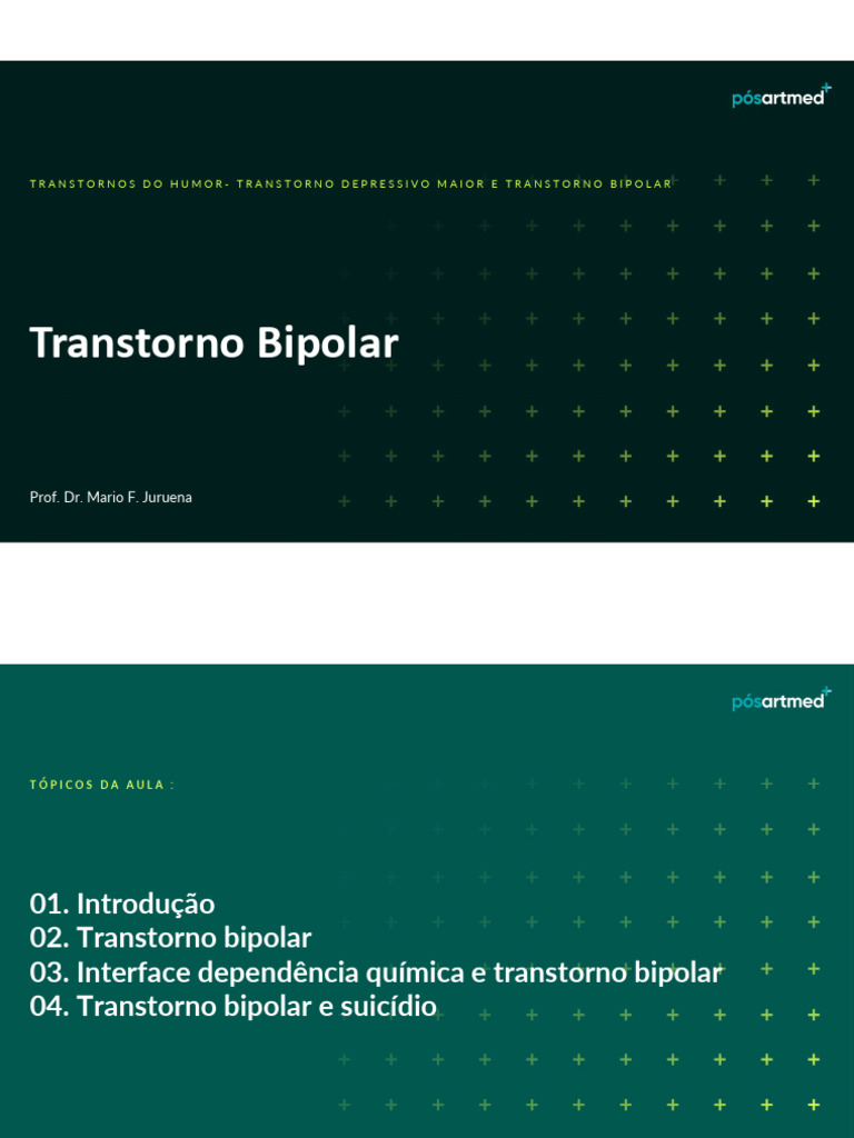 Aula 6 Transtorno Bipolar | PDF | Transtorno bipolar | Depressão