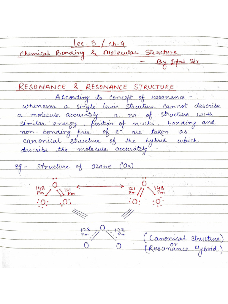 Chemical Bonding & Molecular Structure 3 | PDF