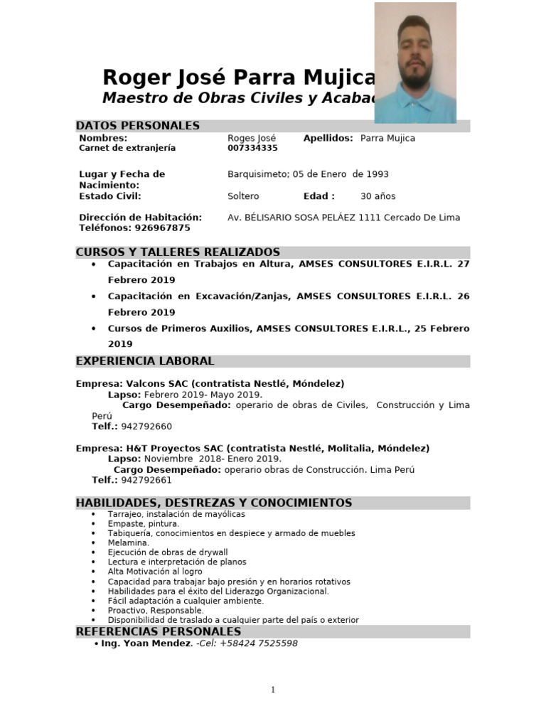 Roger Jose Parra Mujica 2024 | PDF | Negocios