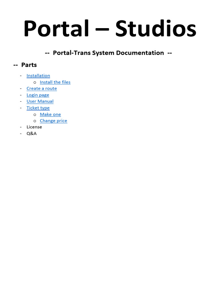 Portal - Studios | PDF | Computing | Software