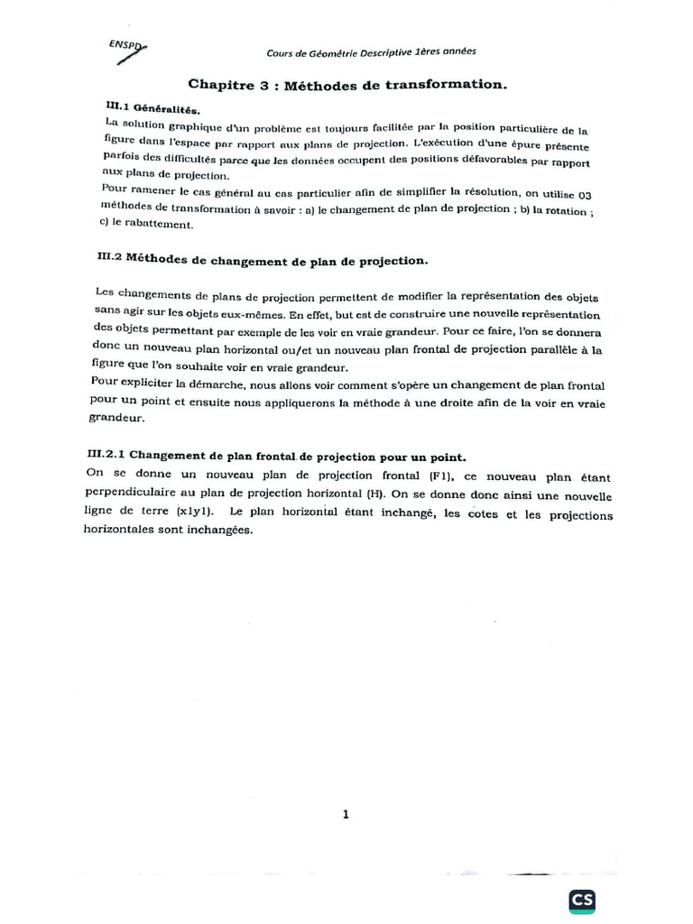 CHAP 3 Methodes de Transformation | PDF