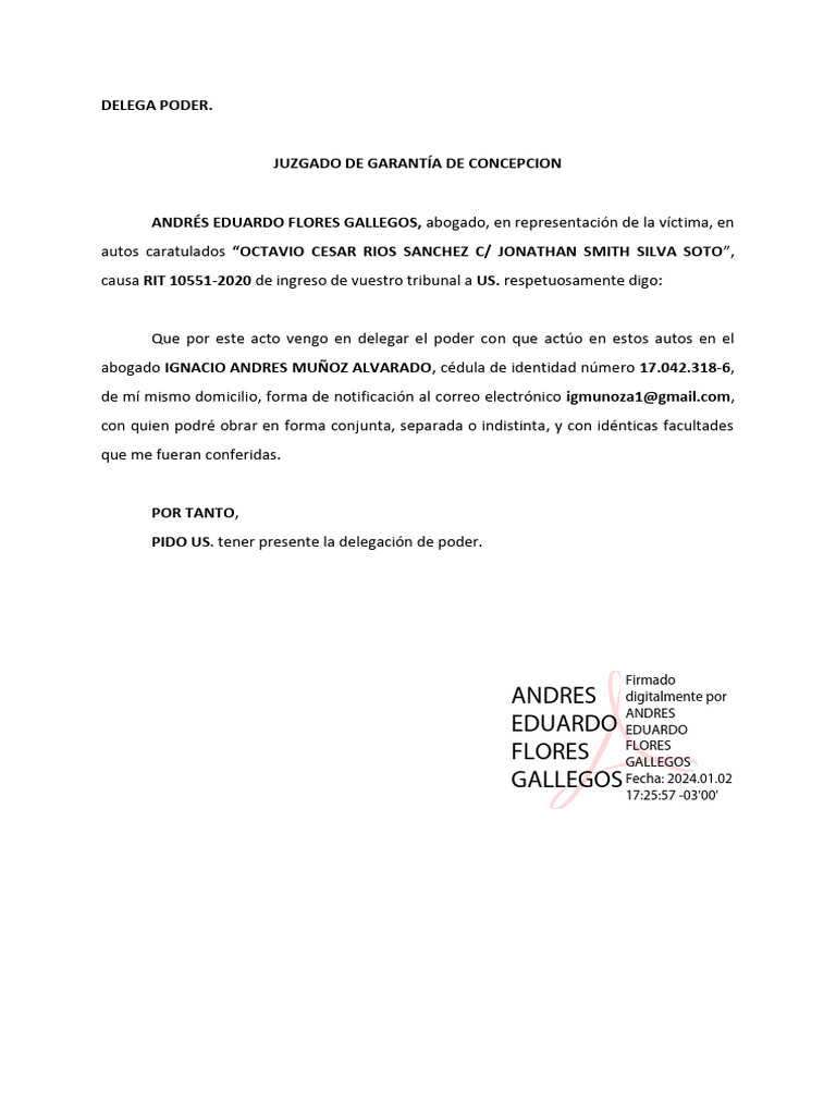 Delega Poder Garantia Rit 10551-2020 | PDF
