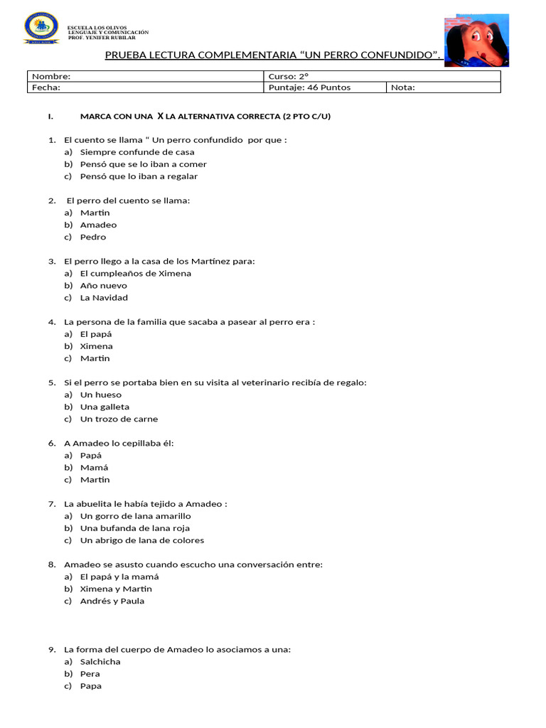 Prueba Un Perro Confundido | PDF | Arte | Novela negra, policíaca y suspenso