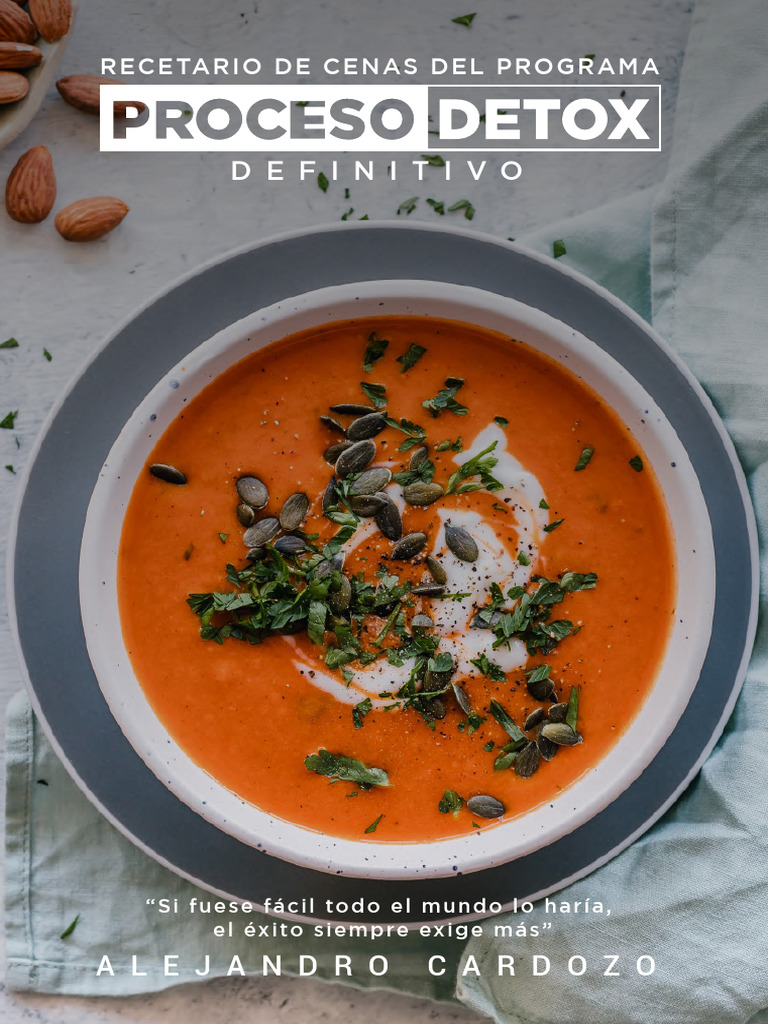 Recetario de Sopas Detox de Alejandro Cardozo | PDF | Caldo | Sopa