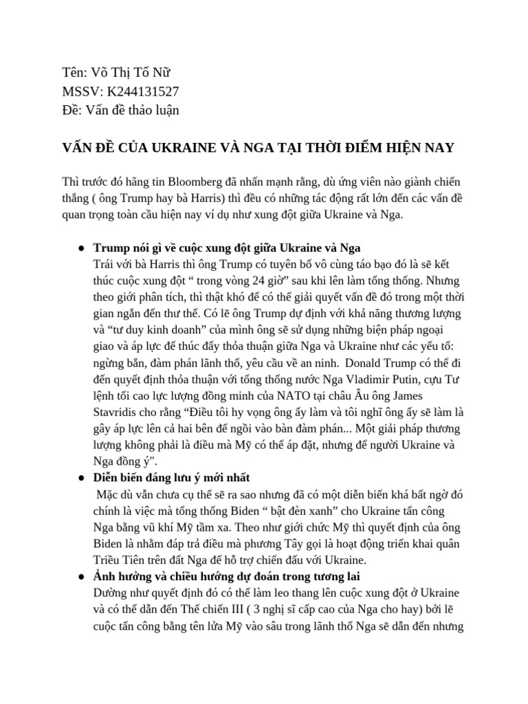 Ukraine Và Nga | PDF