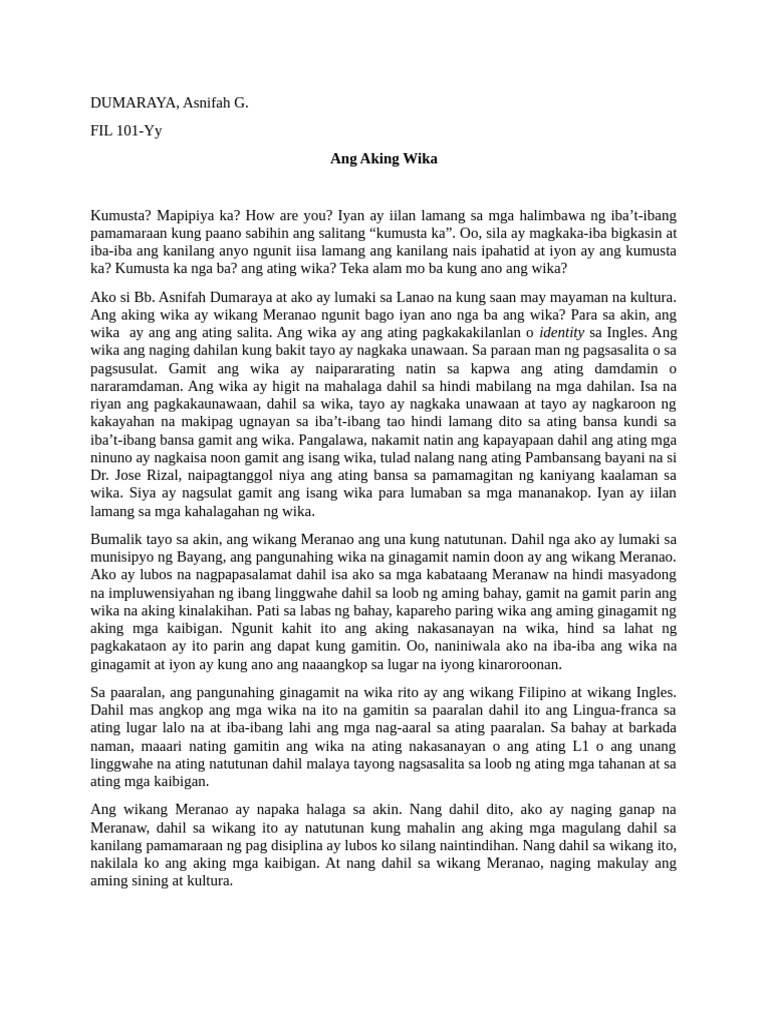 DUMARAYA | PDF