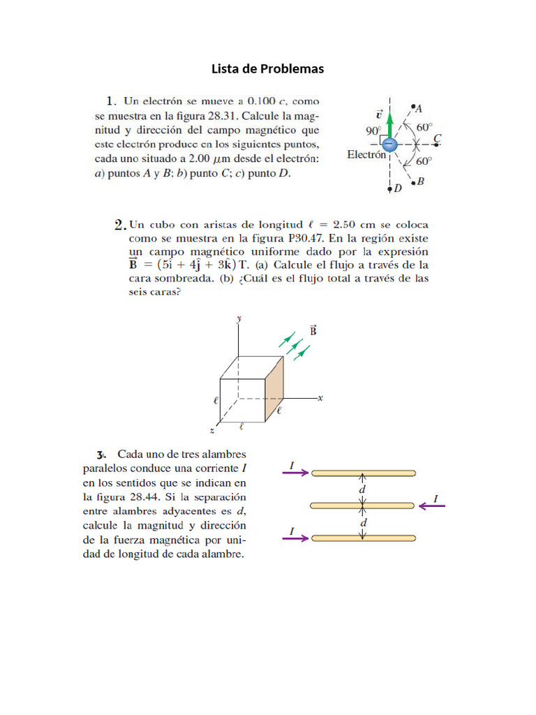 Lista de Problemas | PDF