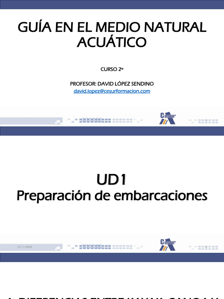 UD1 - Kayak | PDF | Kayac | Canoa