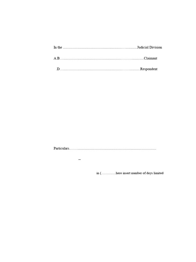 Form 3 | PDF | Complaint | Plaintiff