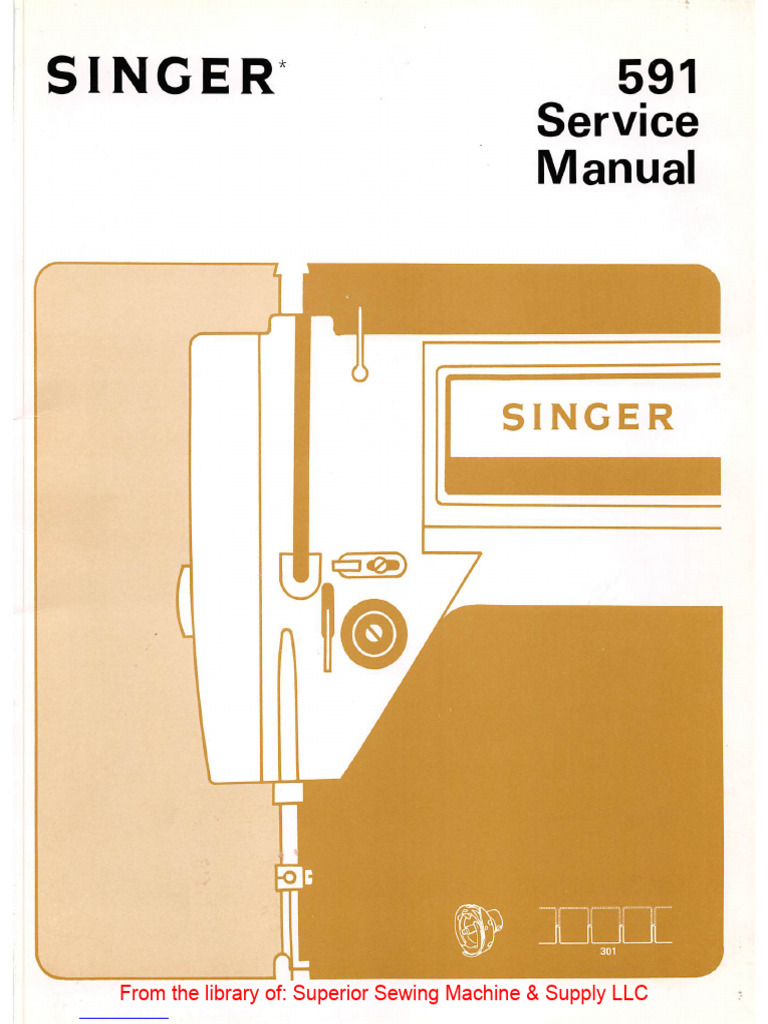 Singer 591 (Pc-Eng) | PDF | Sewing Machine | Manufactured Goods