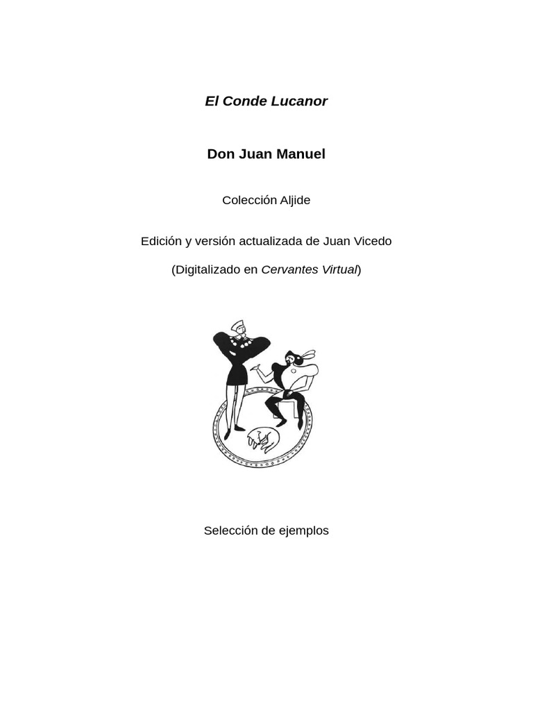 El Conde Lucanor. SeleccioÌ N de Cuentos | PDF | Viajes y turismo ...