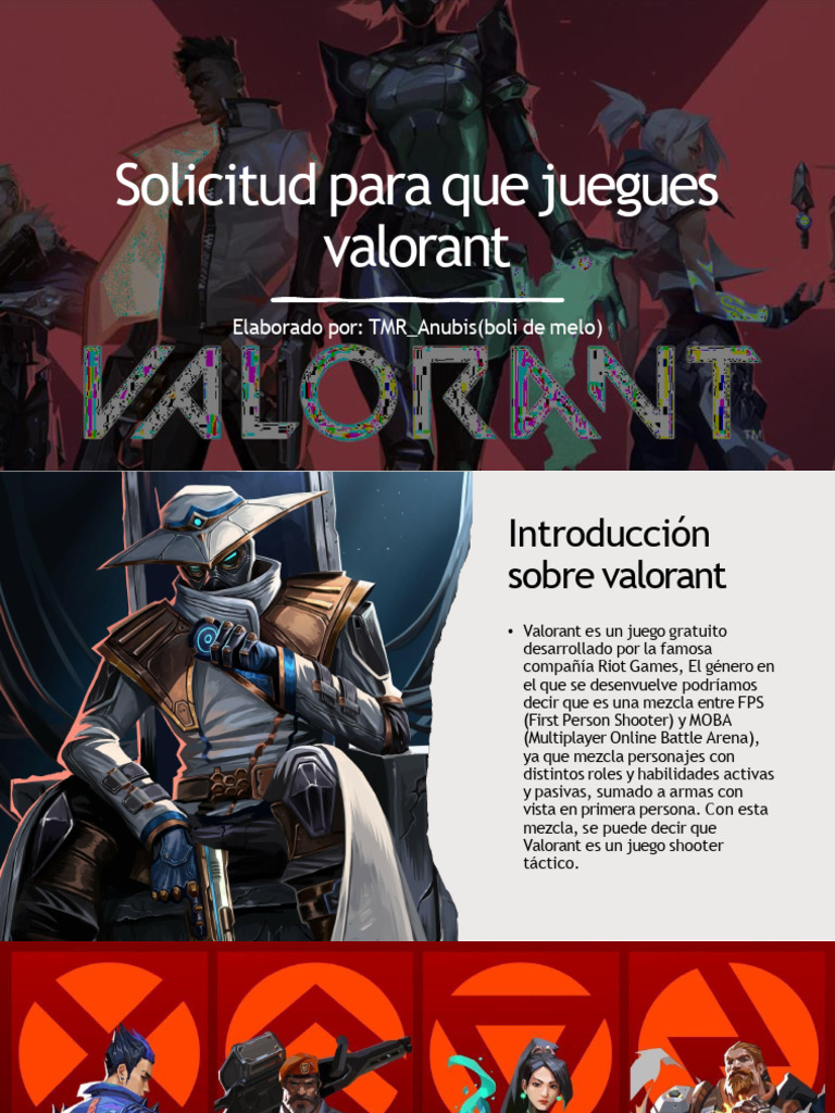 Solicitud Valorant 2 | PDF