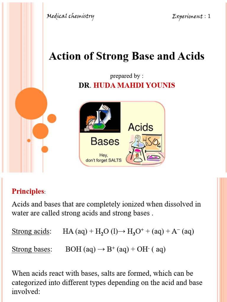 Effects of Strong Acids and Bases | PDF | Acid | Hydroxide
