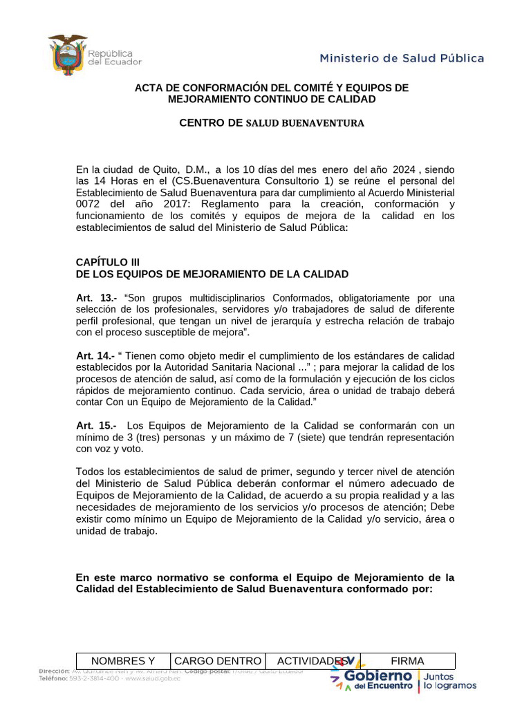 ACTA CONFORMACION TIPO A BUENAVENTURA-signed-signed-signed-signed - Firmado-1 | PDF