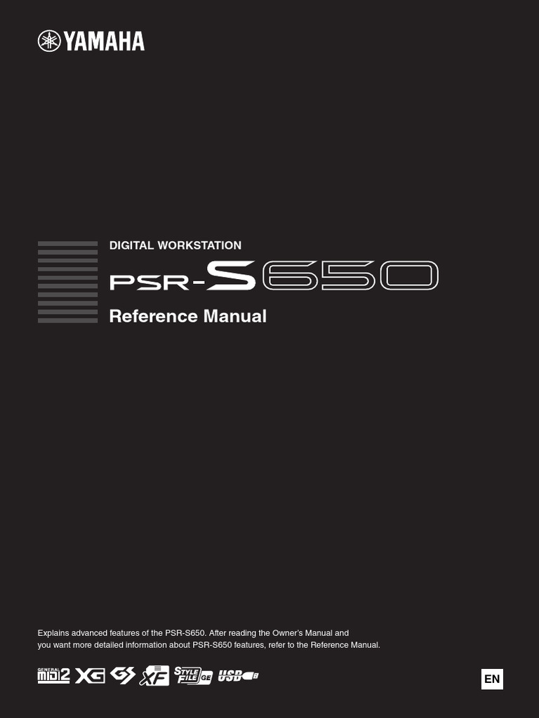 psrs650 Manual | PDF | Equalization (Audio) | Computer Keyboard