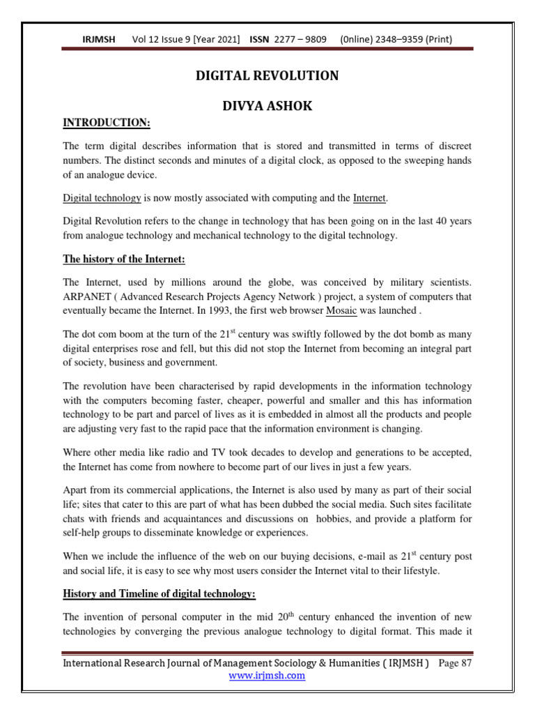 DIGITAL_REVOLUTION | PDF | Internet | Social Media