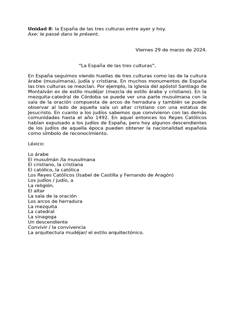 España: Huellas de Tres Culturas | PDF