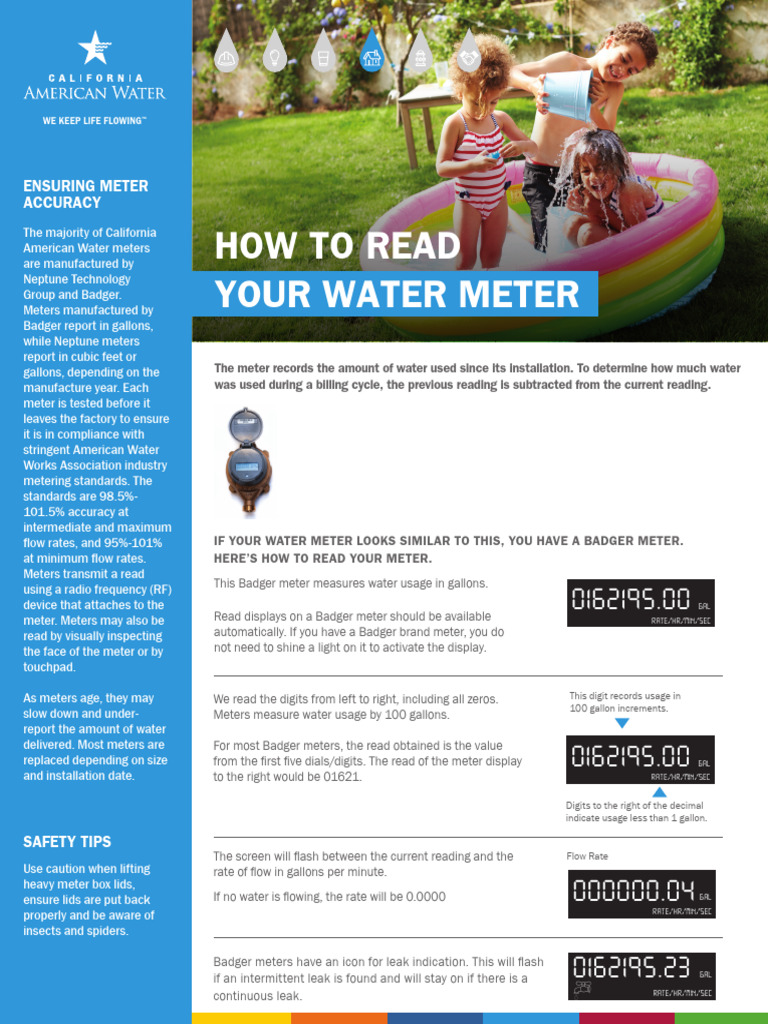 CA Sac WaterMeter-factSheet FINAL-nocrops | PDF | Metrology