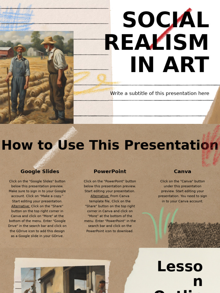 Copia de Collage Social Realism in Art Lesson | PDF | Realism (Arts ...