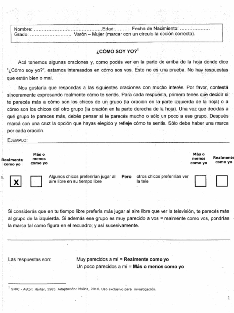 BPN-40-Como Soy Yo | PDF