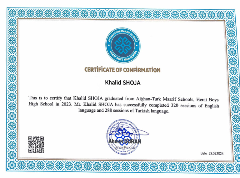 Graduation Confirmation 2023 | PDF