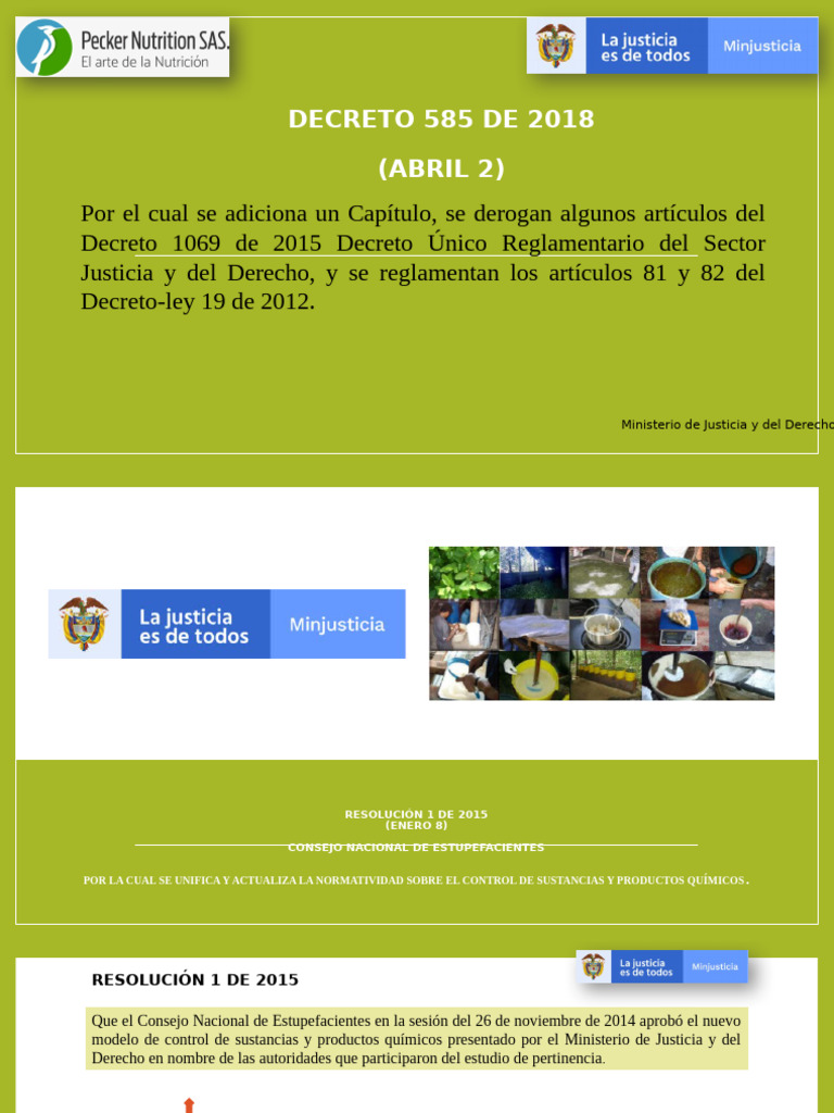 Decreto 585 de 2018 | PDF | Justicia | Crimen y violencia