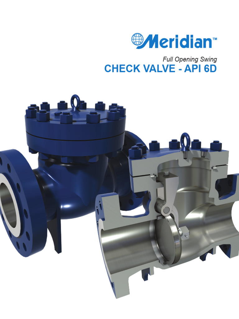 Meridian Check Valve-Catalog | PDF | Valve | Pound (Mass)