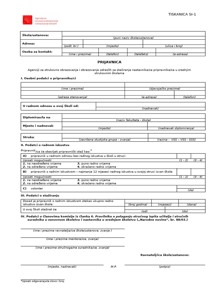 Tiskanica-SI-1 Prazan | PDF