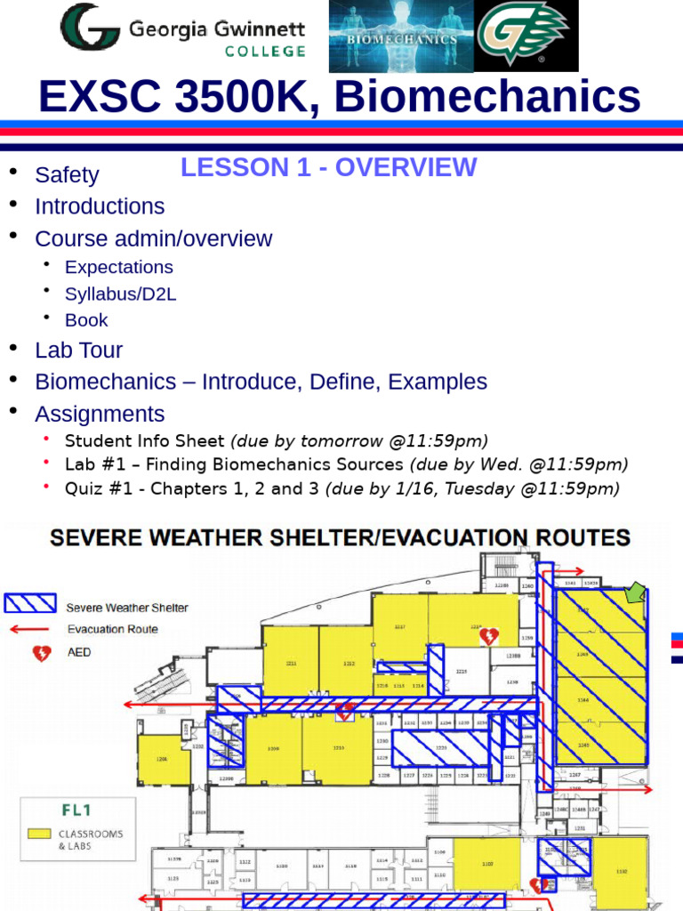 EXSC3500 SPRING2024 Lesson1MW | PDF | Biomechanics | Physical Therapy