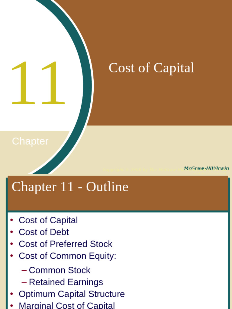 CH 11 | PDF | Cost Of Capital | Preferred Stock