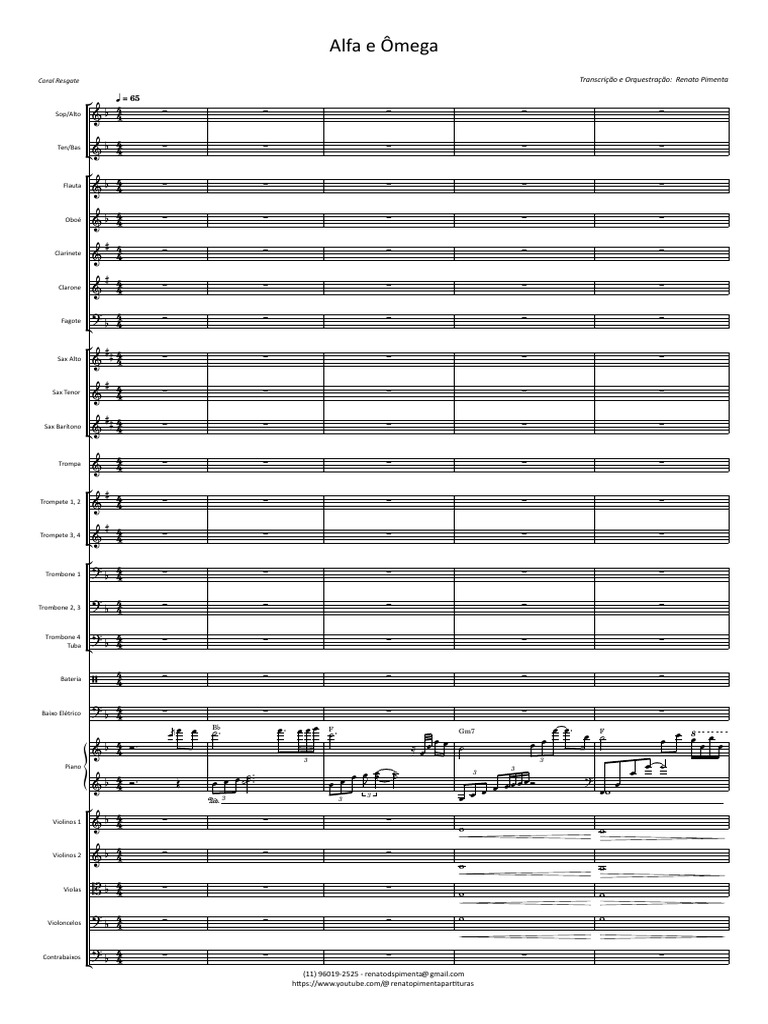 Alfa e Ômega - Coral Resgate - Cantado | PDF | Classical Music Groups | Brass Instruments