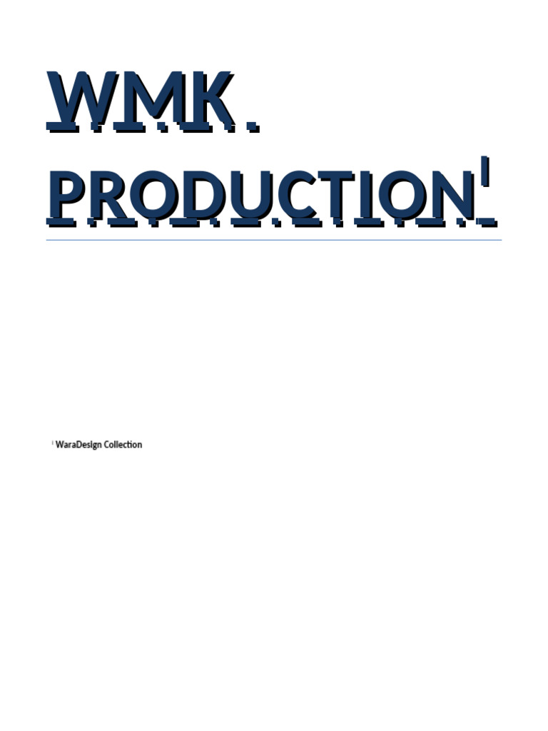WMK Production | PDF