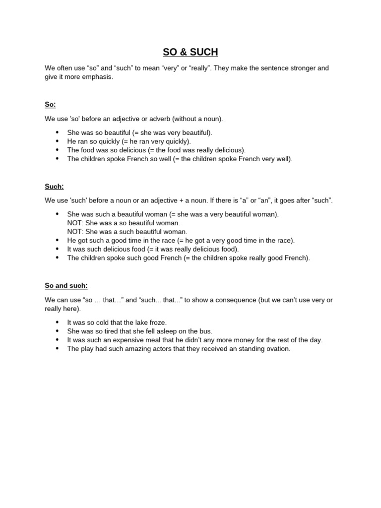 So and Such | PDF | Language Arts & Discipline