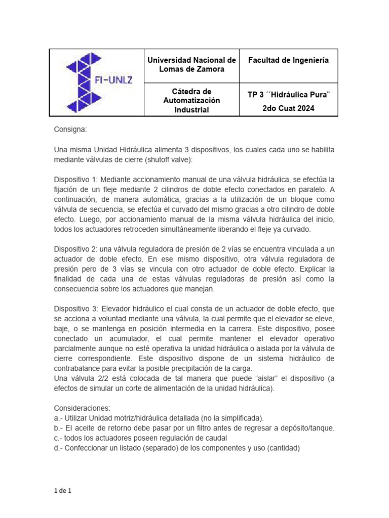 TP Hidráulica Pura 2C 2024 | PDF