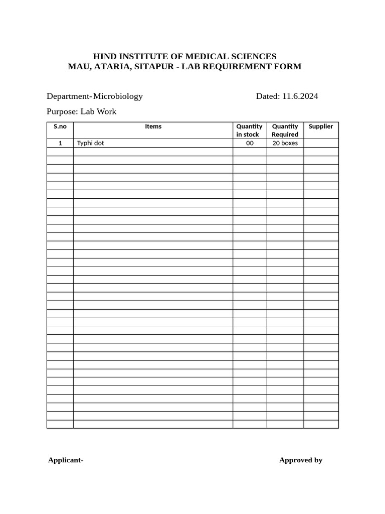 Serology Indent | PDF